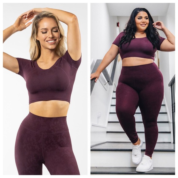 Buffbunny Collection | Tops | Buffbunny Confidential Jacquard Camo Crop ...